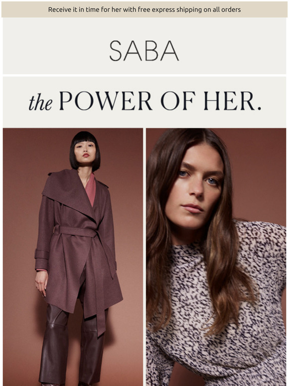 Saba: Celebrate The Power Of Her with our wardrobe trophy items. | Milled