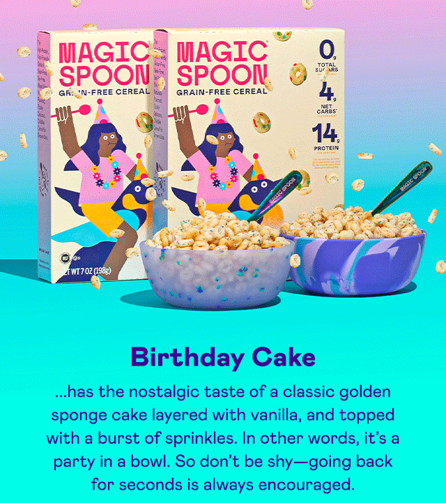 Magic Spoon: Birthday Cake is back! | Milled