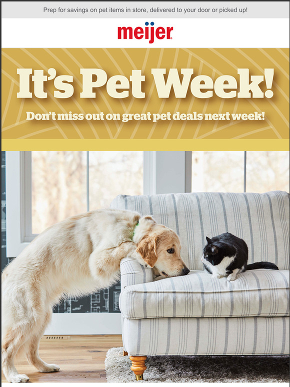Meijer: Pet Week Starts Sunday! | Milled