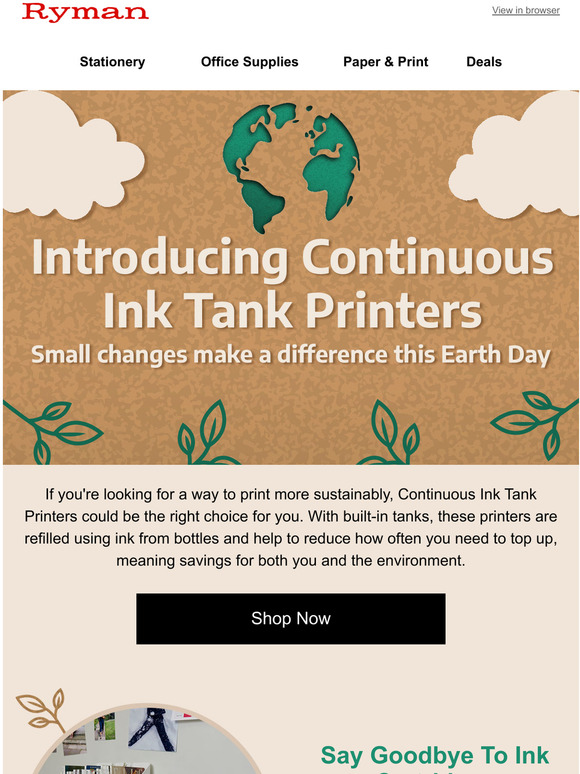 Ryman: Introducing Continuous Ink Tank Printers | Milled