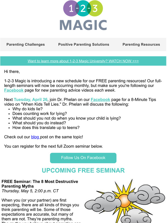 1-2-3 Magic Parenting: New FREE Resources for Parents! | Milled