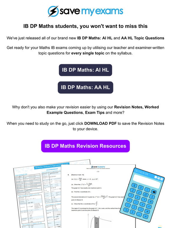 Save My Exams: NEW! IB DP Maths Topic Questions | Milled