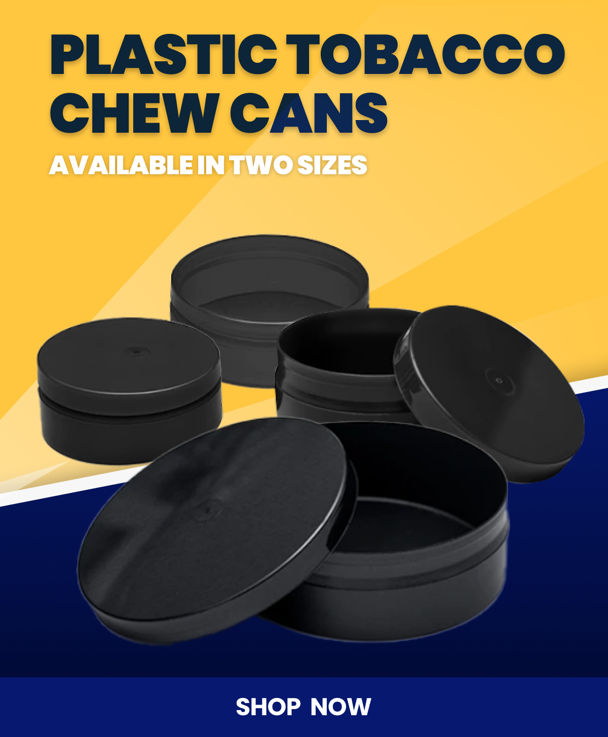 CoolJarz: Plastic Tobacco Chew Cans - 2 sizes available | Milled