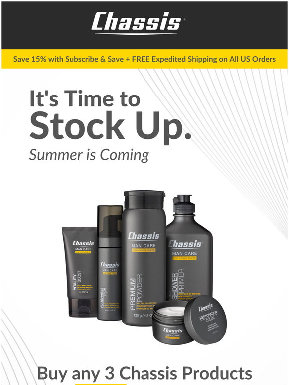 Chassis: Free Flushable Foam! Offer inside. | Milled