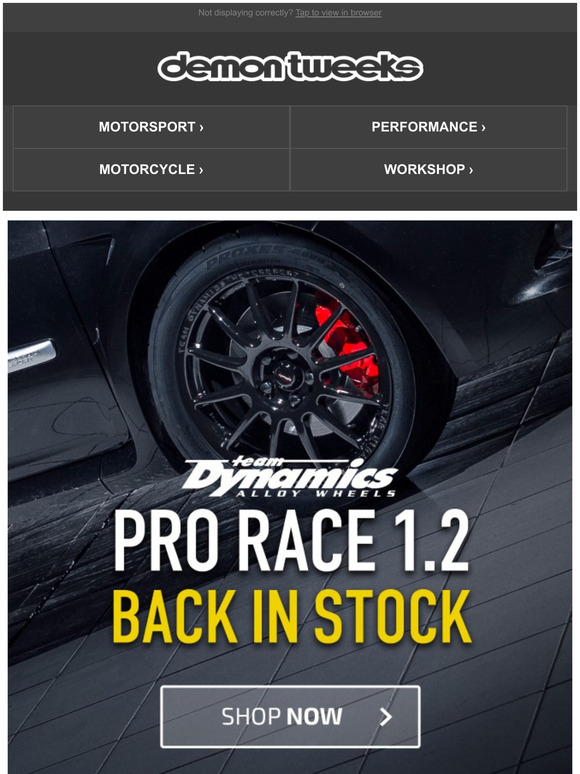 Demon Tweeks: Pro Race 1.2 Wheels Back in Stock | Milled