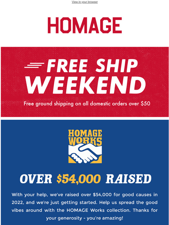 Homage: See how much weve raised, together -> | Milled
