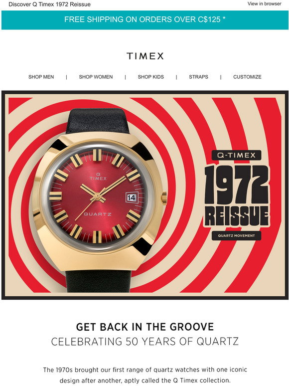 Timex US/CAN: Q Timex 1972 Reissue: A Timeless Classic | Milled