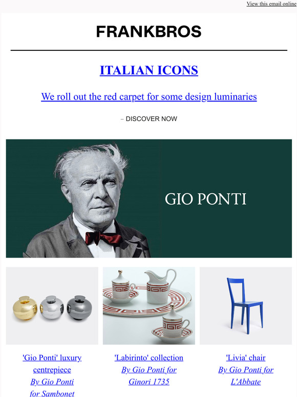 Wallpaper*: Italian design icons | Milled