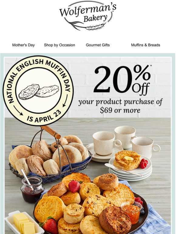 Wolferman's: Join us in a toast to National English Muffin Day! | Milled