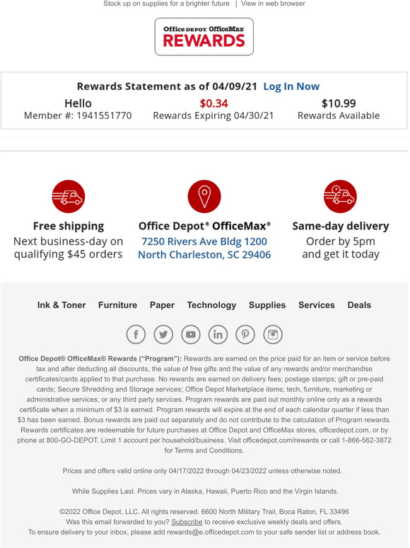 Office Depot® OfficeMax®: Make A Difference Go green | Milled