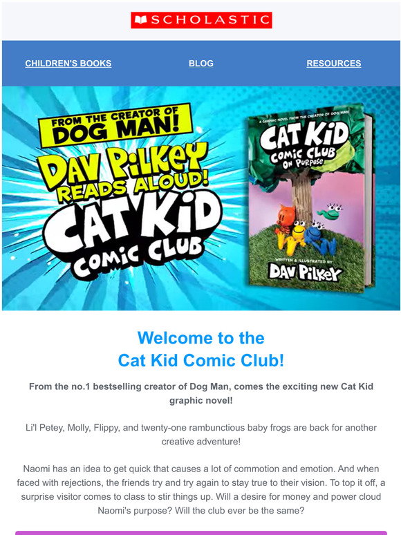 Scholastic: Welcome to the Cat Kid Comic Club! | Milled