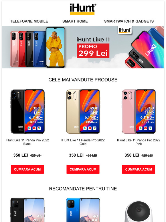 iHunt: Vrei un telefon mai bun? Descopera oferta iHunt! | Milled