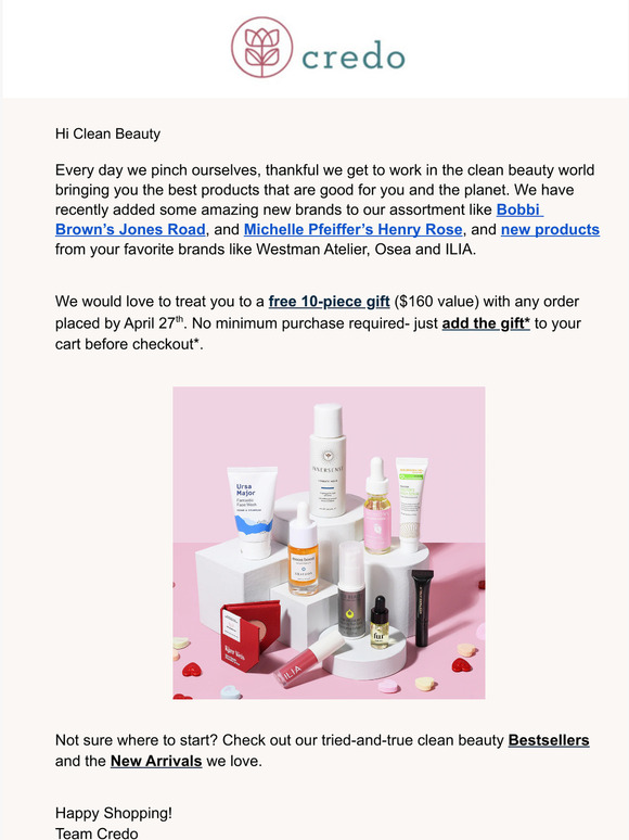 Credo Beauty: Complimentary Gift ($160 value!) from Credo Beauty | Milled