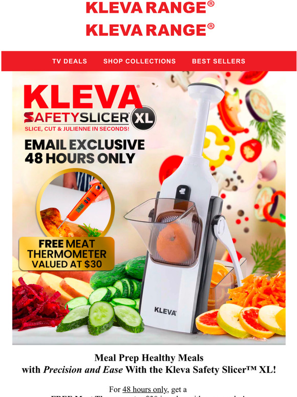 Kleva Range: Enjoy fast and safe meal prep with the Safety Slicer XL! | Milled