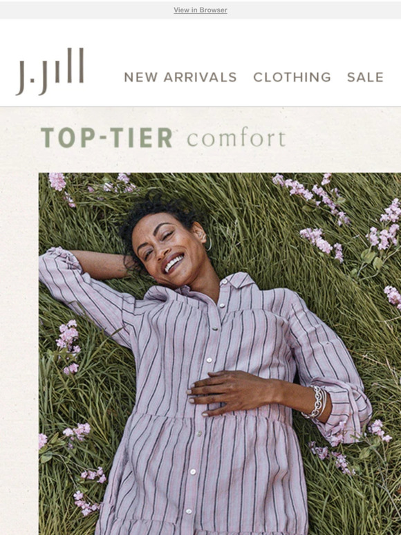 J.Jill: New tiered styles with a go-with-the-flow feel. | Milled