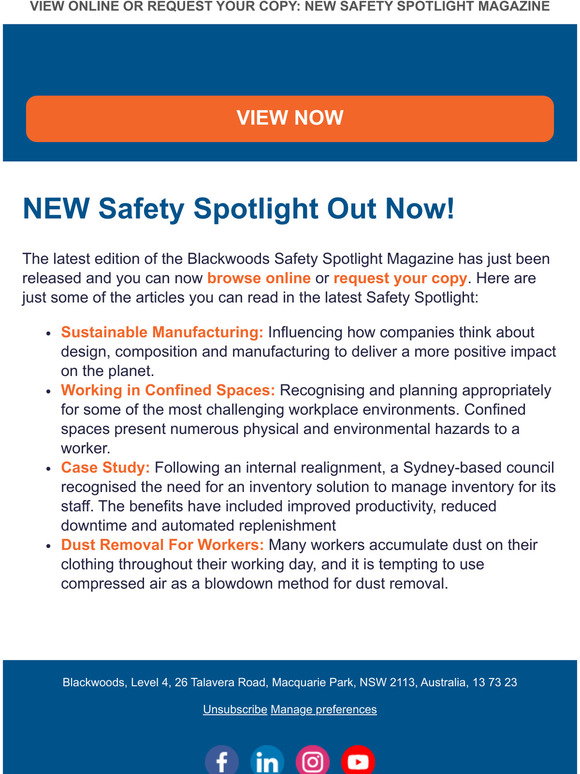 Blackwoods: NEW Safety Spotlight Magazine Out Now! | Milled