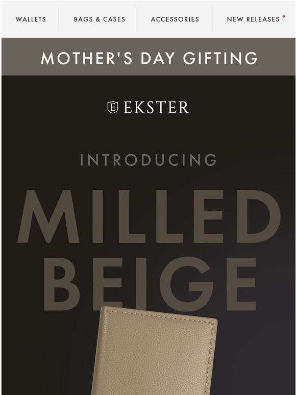 Ekster: NEW COLORWAY: Introducing Milled Beige | Milled