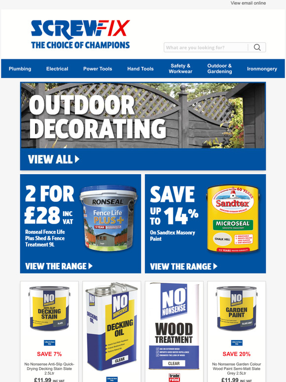Screwfix: 2 For 28 On Ronseal 9Ltr Fence Life Plus | Milled