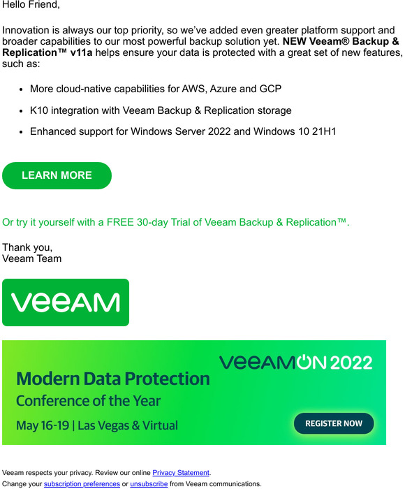 Veeam: Updates to Veeam Backup & Replication now available | Milled