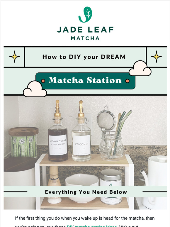 Jade Leaf Matcha: The Ultimate DIY Matcha Station | Milled