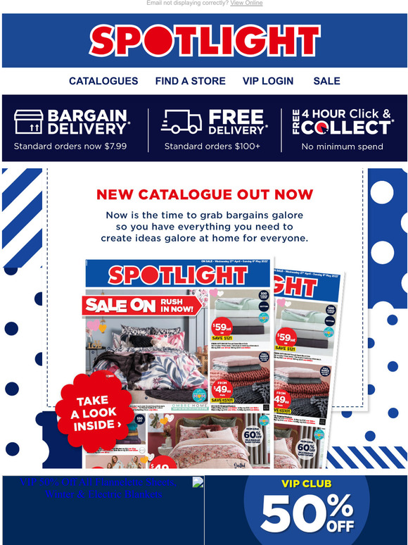 Spotlight: -New Catalogue Out Now PLUS VIP Day Starts Tomorrow 9am ...