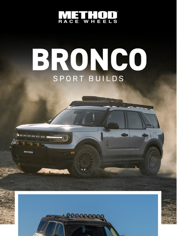 Method Race Wheels: Ford Bronco Sport Builds | Milled