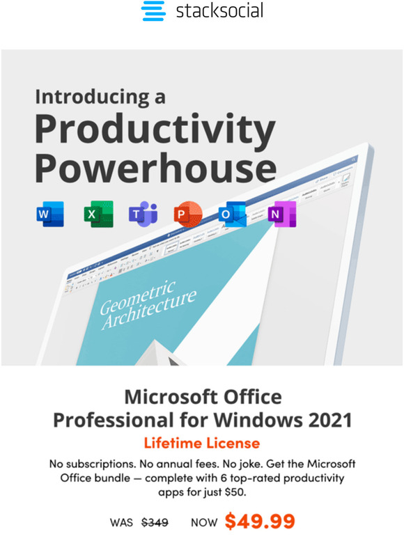StackSocial: Only $50 To Get MS Office for Life | Milled