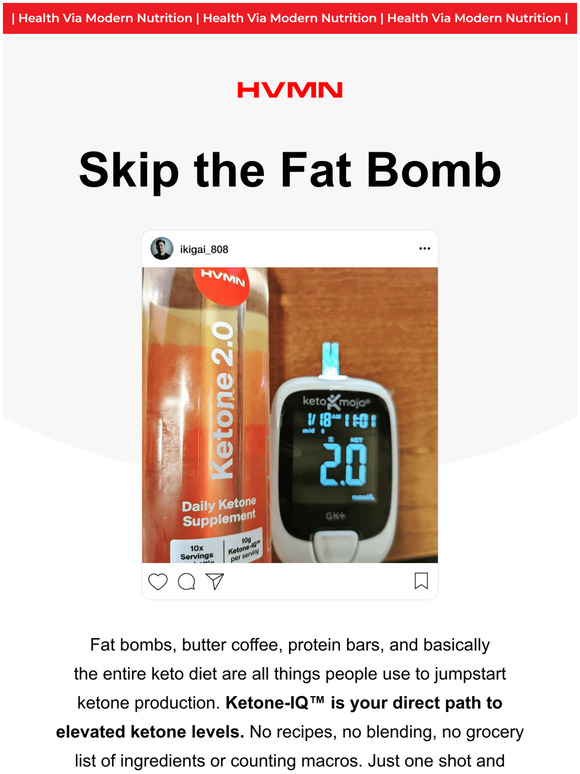 HVMN Ketone: Direct Access: Elevated Ketone Levels | Milled