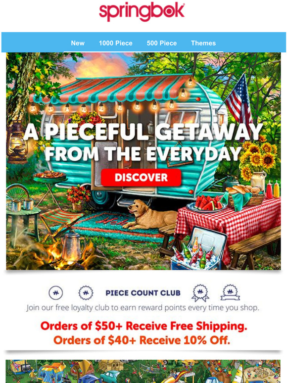 Springbok Puzzles: Camping Puzzles That Will Take You Places | Milled