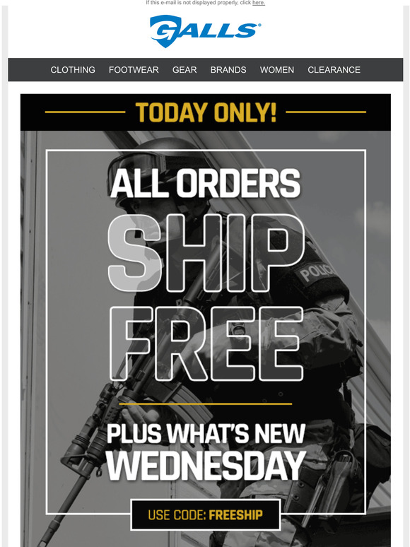 Galls: Email Exclusive Offer >> What did you get? | Milled