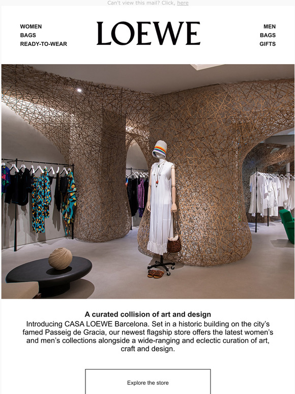 Loewe: Welcome to CASA LOEWE Barcelona | Milled