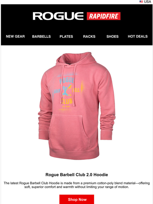 Rogue Fitness: Just Launched: Rogue Barbell Club 2.0 Hoodie, YETI ...