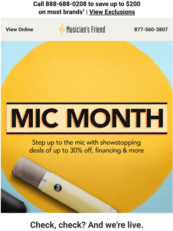 Musician s Friend These Deals Get A Mic Drop Milled musician-s-friend-these-deals-get-a-mic-drop-milled
