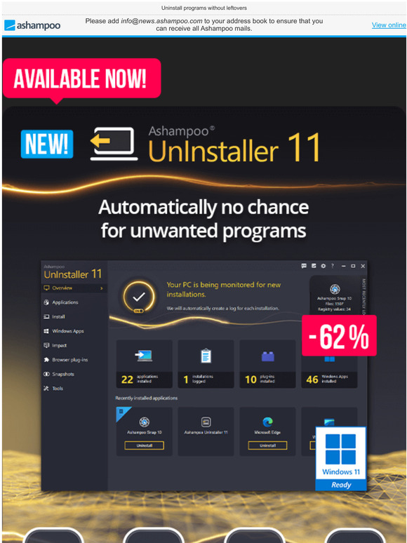 Ashampoo: Essential to remove software and program traces | Milled