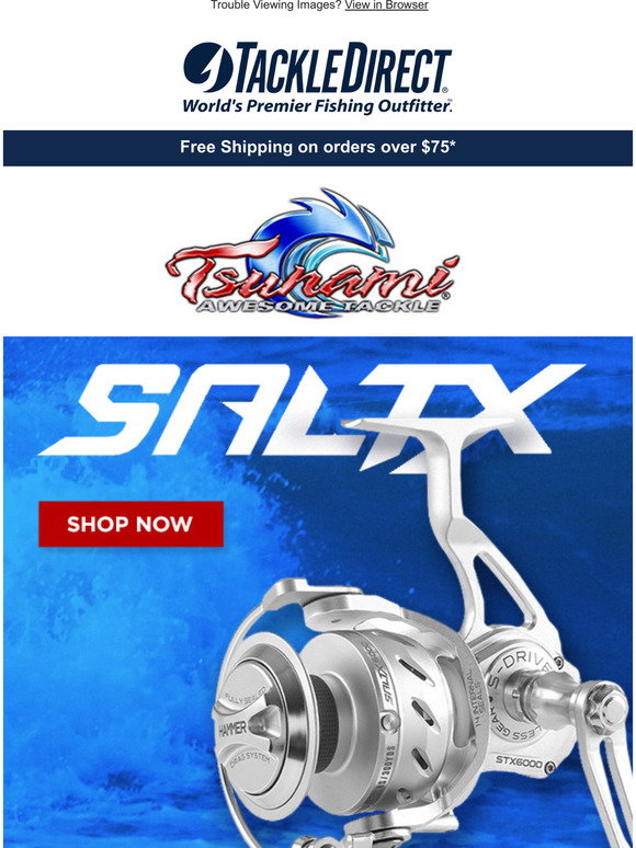Tackle Direct: Tsunami SaltX Spinning Reels Are Here! | Milled