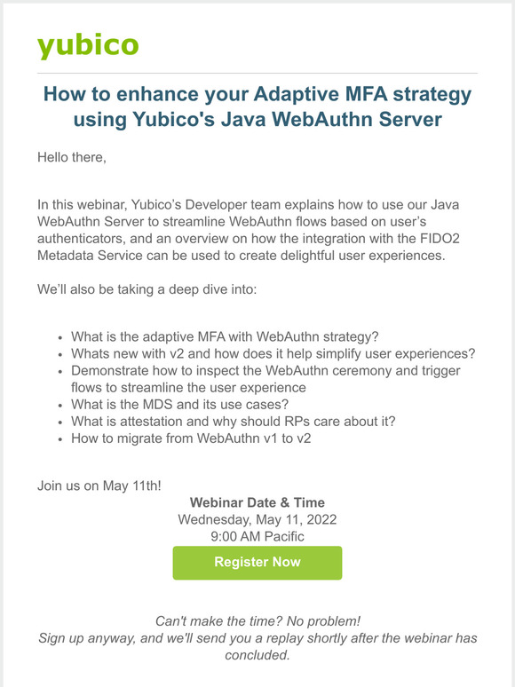 Yubico: [Webinar] How to enhance your Adaptive MFA strategy using ...