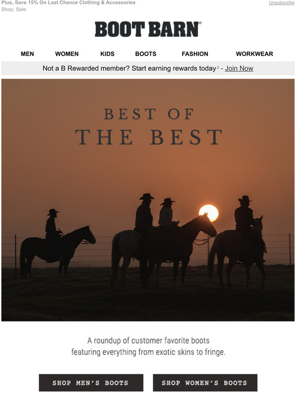 Boot Barn: Customer Favorite Boots | Milled