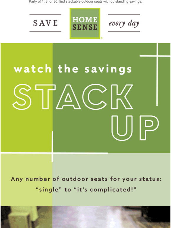 Homesense: These seats (& savings) stack up! | Milled