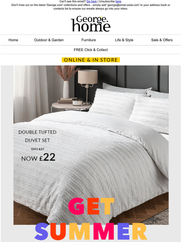Asda George: Save on summer-ready bedding! | Milled