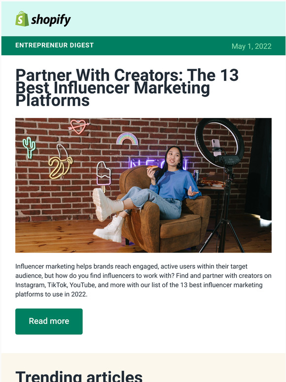 Shopify: Partner With Creators: The 13 Best Influencer Marketing ...