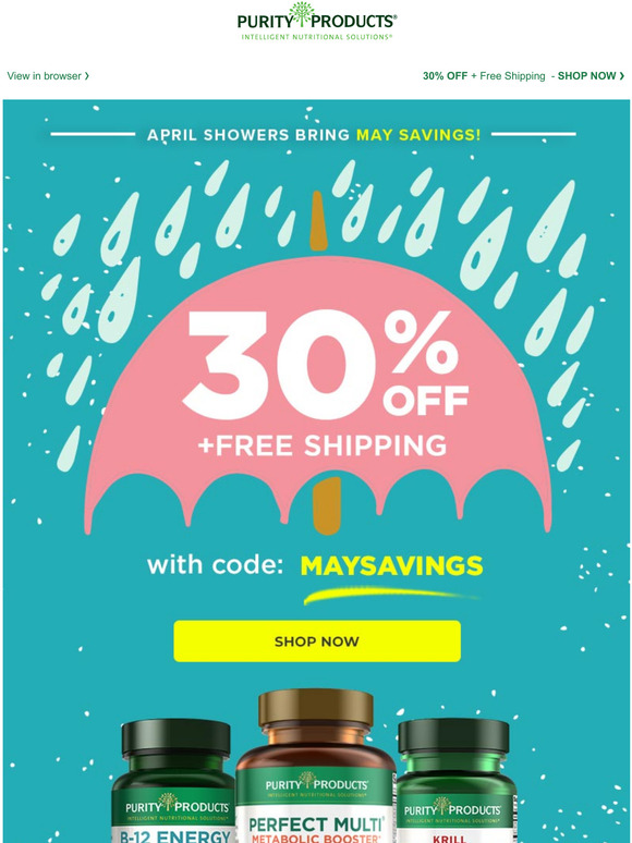 Purity Products: Looking for a Coupon Code? | Milled