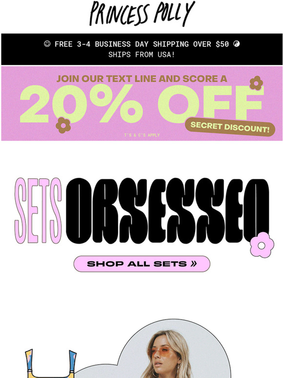 Princess Polly: Serve in your new SET | Milled