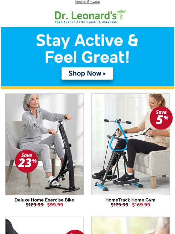 Dr. Leonard's: Stay Active and Feel Great | Up to 23% Off Exercise ...