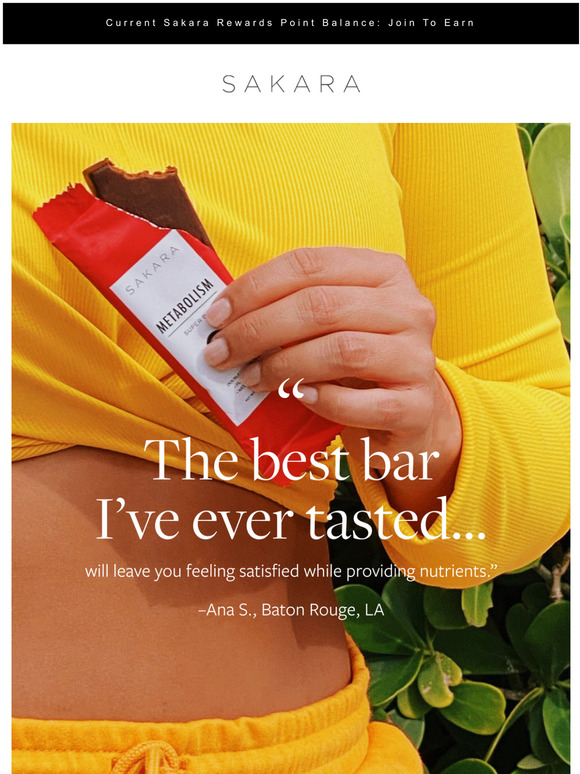 Sakara Life: The best bar Ive ever tasted | Milled