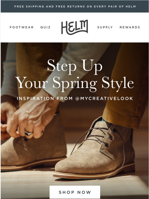 Helm: Step Up Your Spring Style | Milled