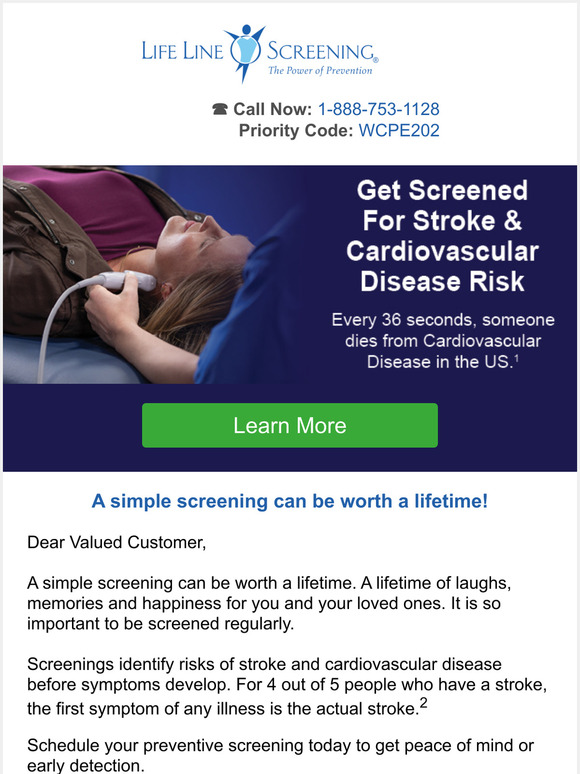 Life Line Screening: A simple screening can be worth a lifetime... | Milled