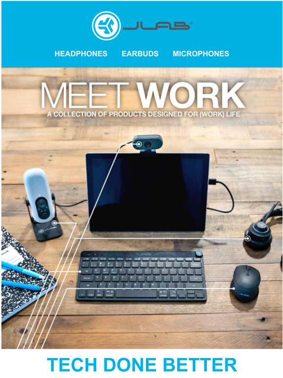 JLab Audio (US): The all-new Work Series by JLab | Milled