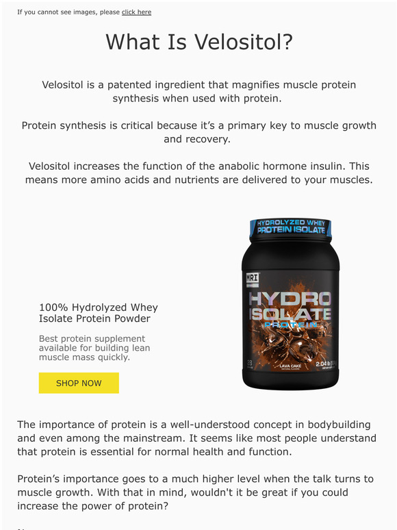 MRI Performance: What Is Velositol & Why Is It So Effective? | Milled