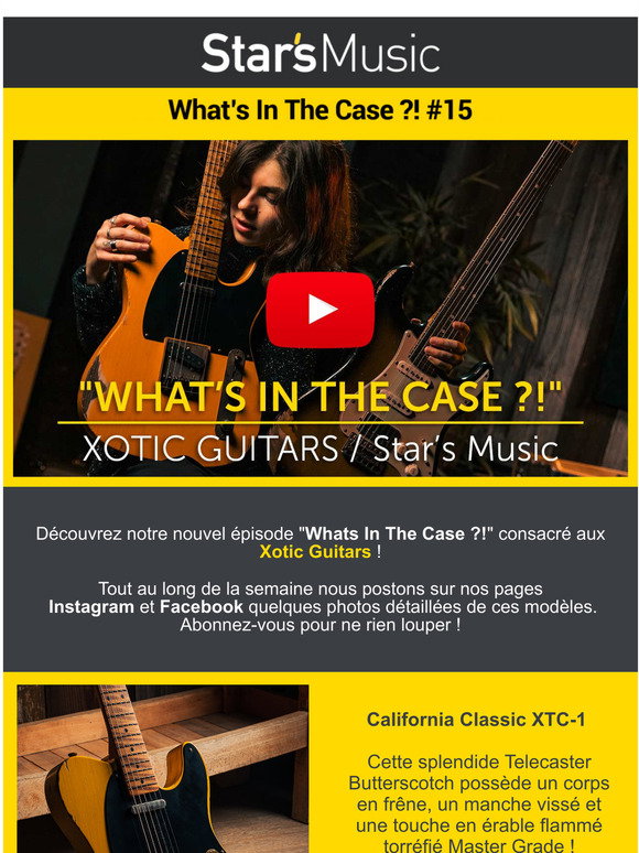Star's Music: XOTIC GUITARS - What's in the case ?! #15 | Milled