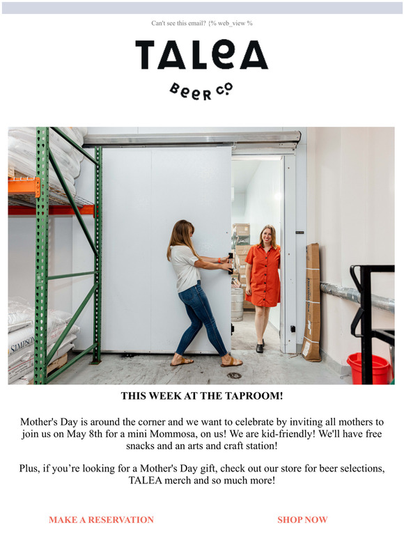 Talea Beer: Cheers to Mom this Mother's Day! | Milled